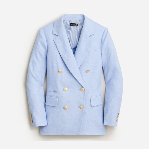 J. Crew | Jackets & Coats | Nwt Jcrew Bristol Blazer In Peri Breeze ...